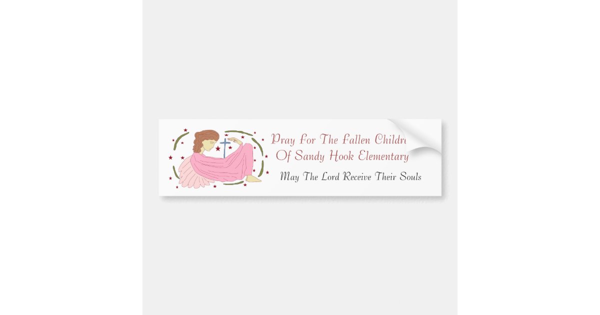 PRAY FOR THE FALLEN CHILDREN OF SANDY HOOK... BUMPER STICKER | Zazzle