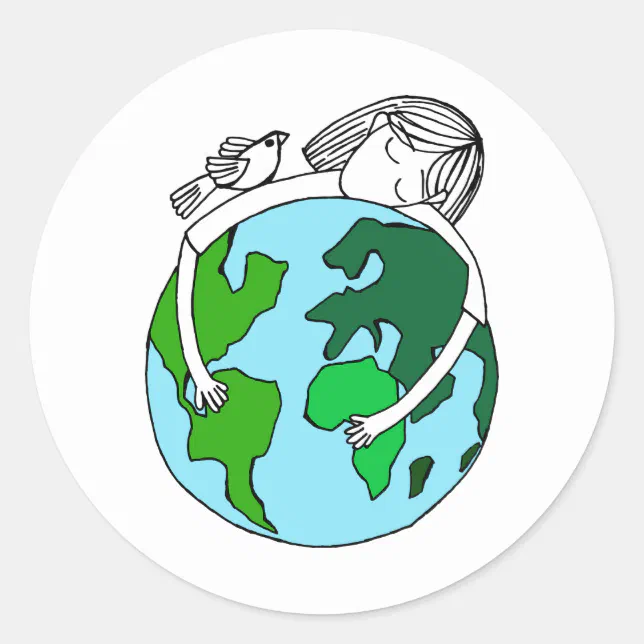 Pray For World Peace Classic Round Sticker | Zazzle