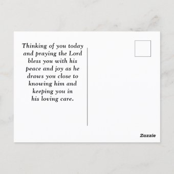 Pray More Worry Less Inspirational Quote Bible Postcard | Zazzle