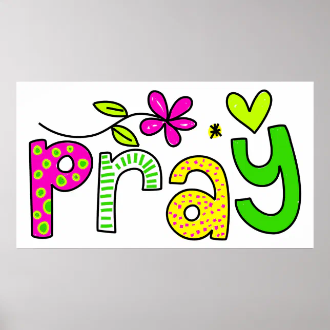 Pray Poster | Zazzle