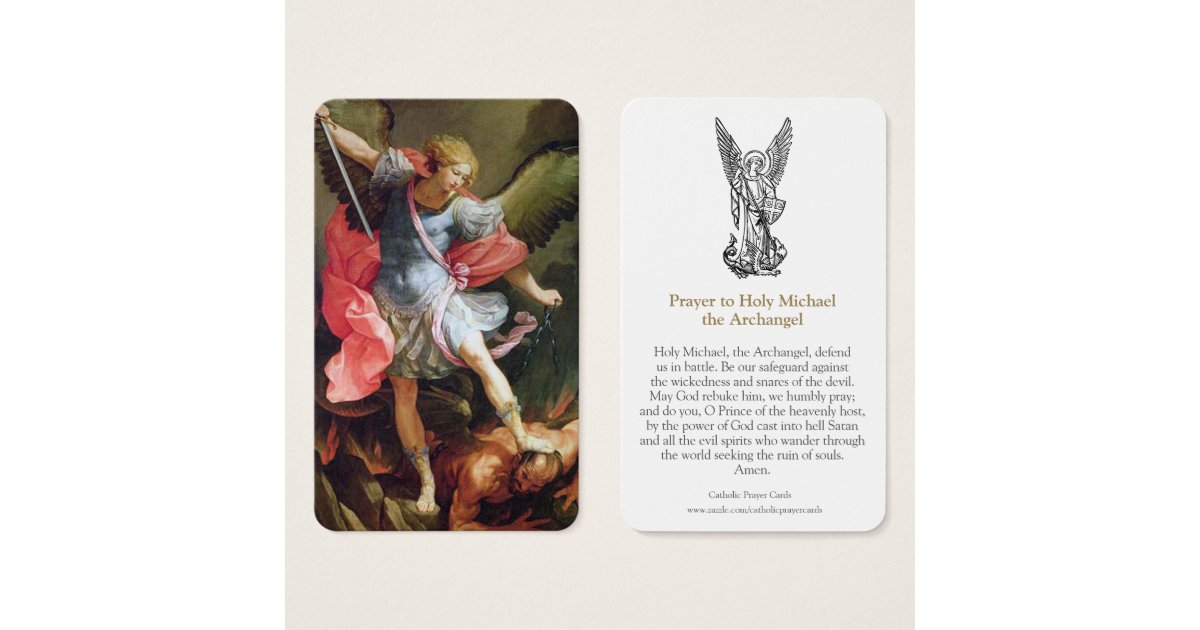 Prayer Cards | Archangel Michael | Zazzle