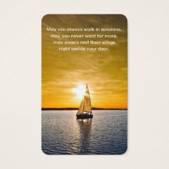 Prayer Cards | Boat & Sunset | Zazzle