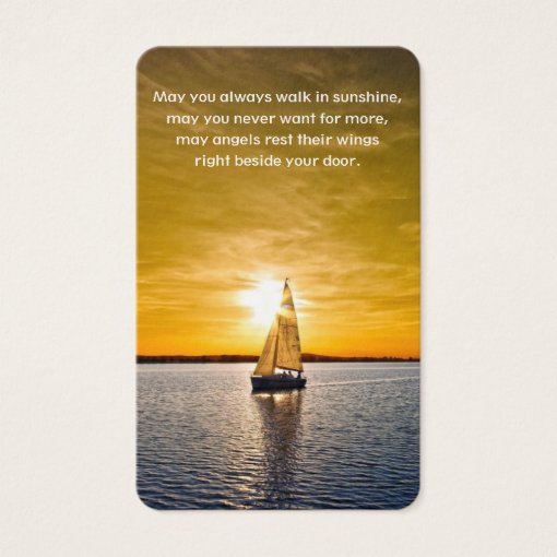 Prayer Cards | Boat & Sunset | Zazzle