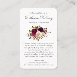Prayer Cards | Deep Pink Rose | Zazzle