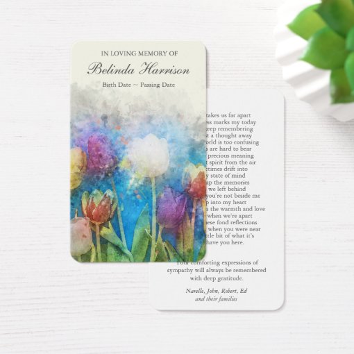 Prayer Cards | Flowers | Zazzle