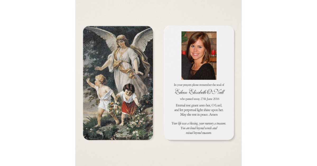 Prayer Cards | Guardian Angel 3 | Zazzle