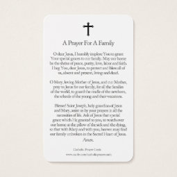 Prayer Cards | Holy Family 01 | Zazzle