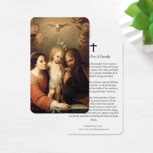 Prayer Cards | Holy Family 01 | Zazzle