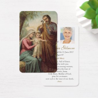 Prayer Cards | Holy Family 1 | Zazzle