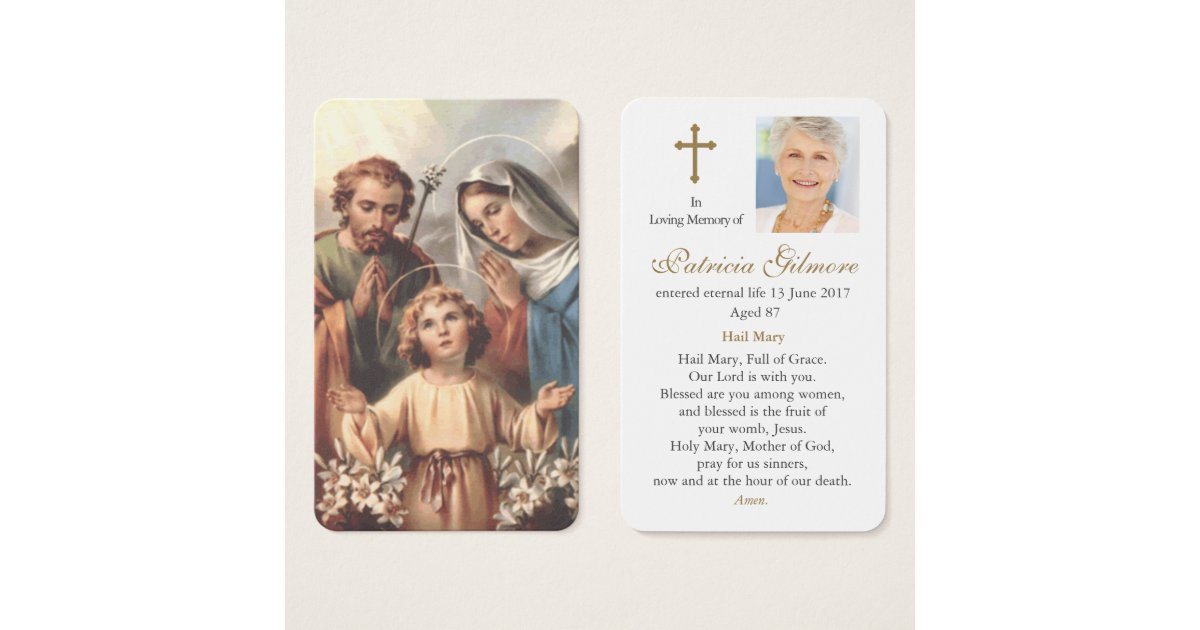 Prayer Cards | Holy Family 2 | Zazzle