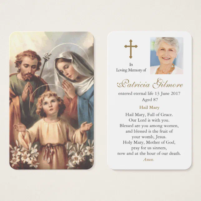 Prayer Cards | Holy Family 2 | Zazzle