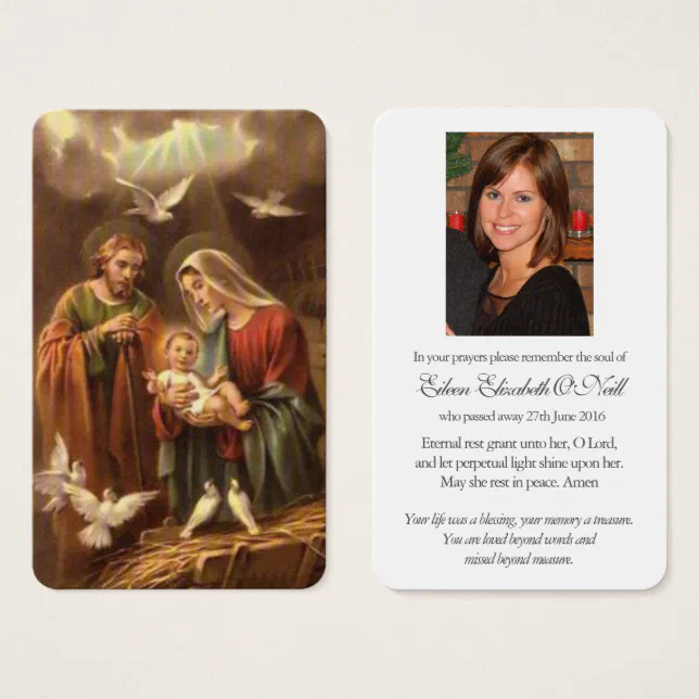 Prayer Cards | Holy Family 5 | Zazzle