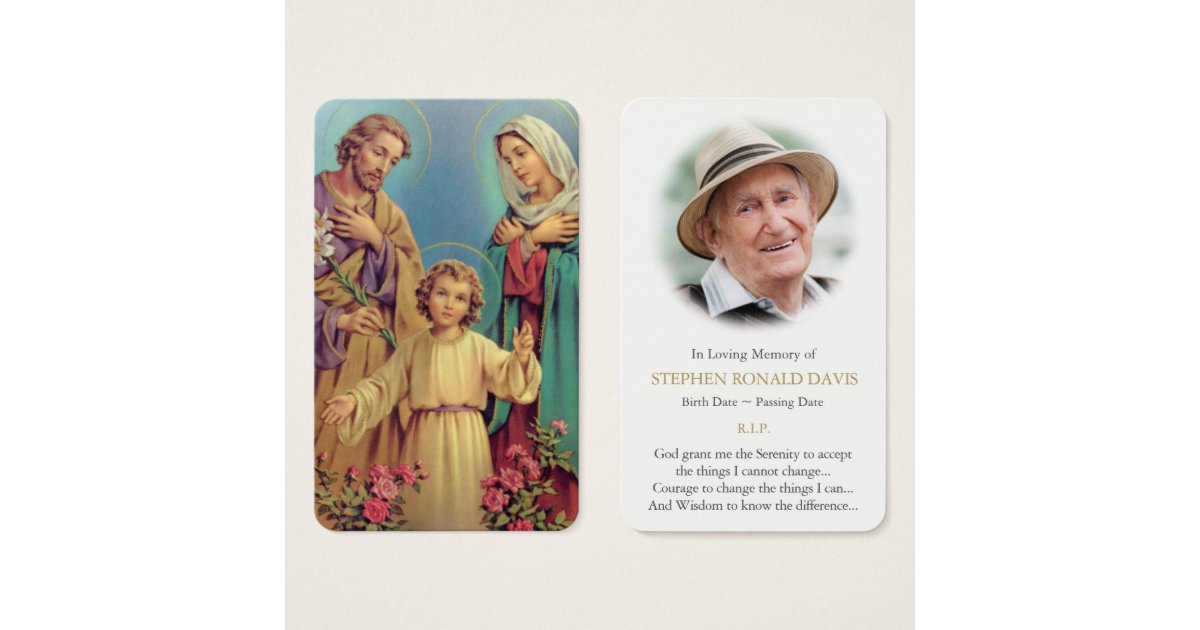 Prayer Cards | Holy Family 9 | Zazzle
