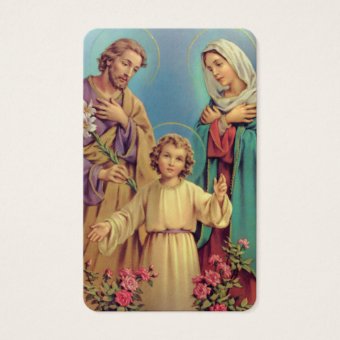 Prayer Cards | Holy Family 9 | Zazzle
