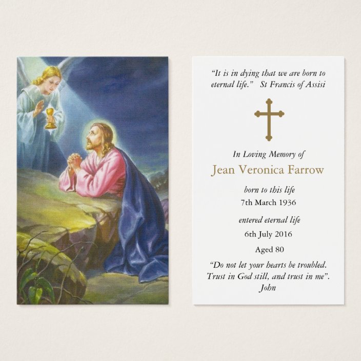 Prayer Cards | Jesus Christ Praying 1 | Zazzle.com
