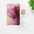 Prayer Cards | Pink Rose 1 | Zazzle