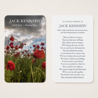 Prayer Cards | Poppy | Zazzle