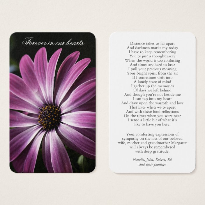 Prayer Cards | Purple Daisy | Zazzle.com