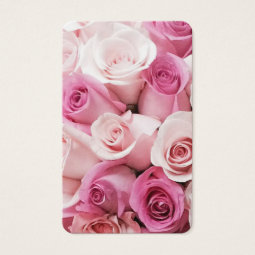 Prayer Cards | Roses In Shades of Pink | Zazzle