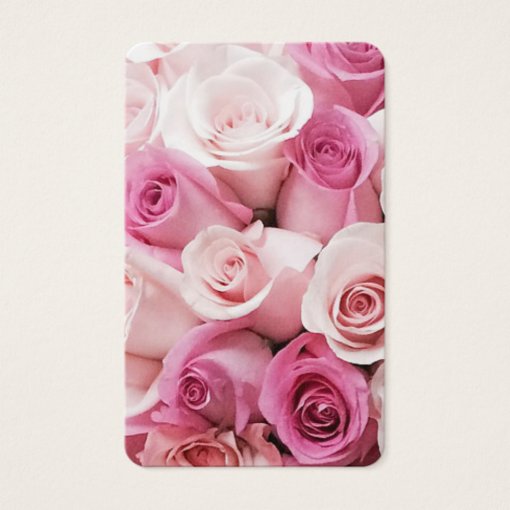 Prayer Cards | Roses In Shades of Pink | Zazzle