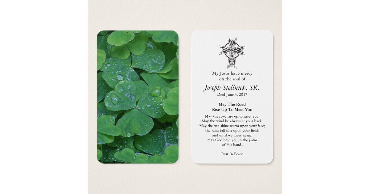 Prayer Cards | Shamrock 2 | Zazzle