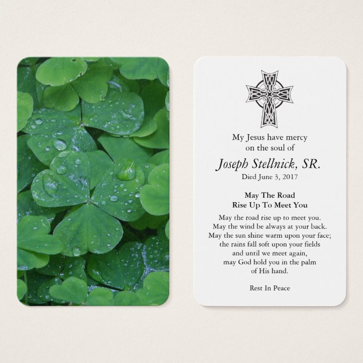 Prayer Cards | Shamrock 2 | Zazzle