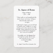 Prayer Cards | St. Agnes of Rome 1 | Zazzle