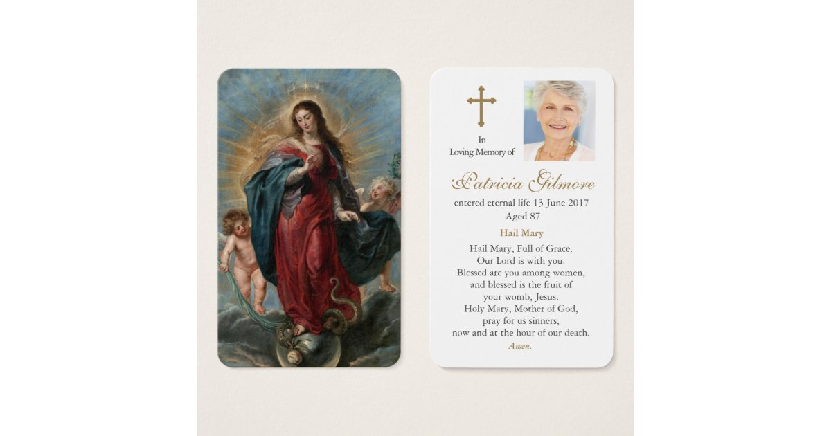 Prayer Cards | The Immaculate Conception | Zazzle