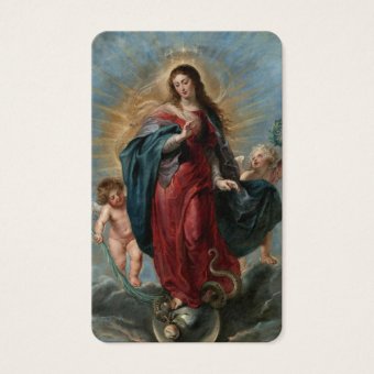 Prayer Cards | The Immaculate Conception | Zazzle