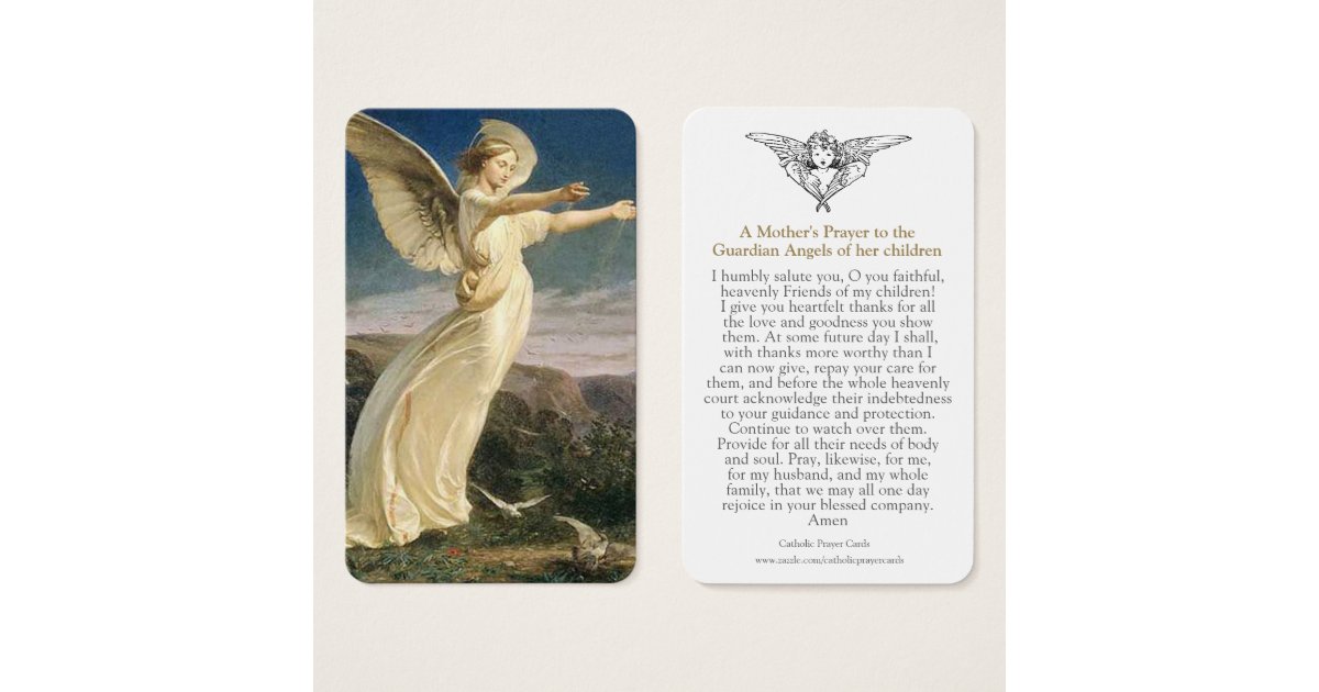 Prayer Cards | Victorian Angel | Zazzle