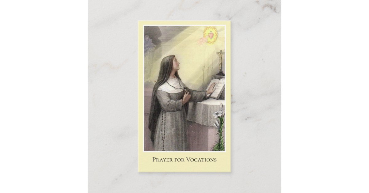 Prayer for Vocations Holy Card | Zazzle