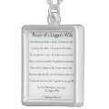 Prayer of a Logger's Wife Necklace | Zazzle