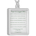Prayer of a Logger's Wife Necklace | Zazzle