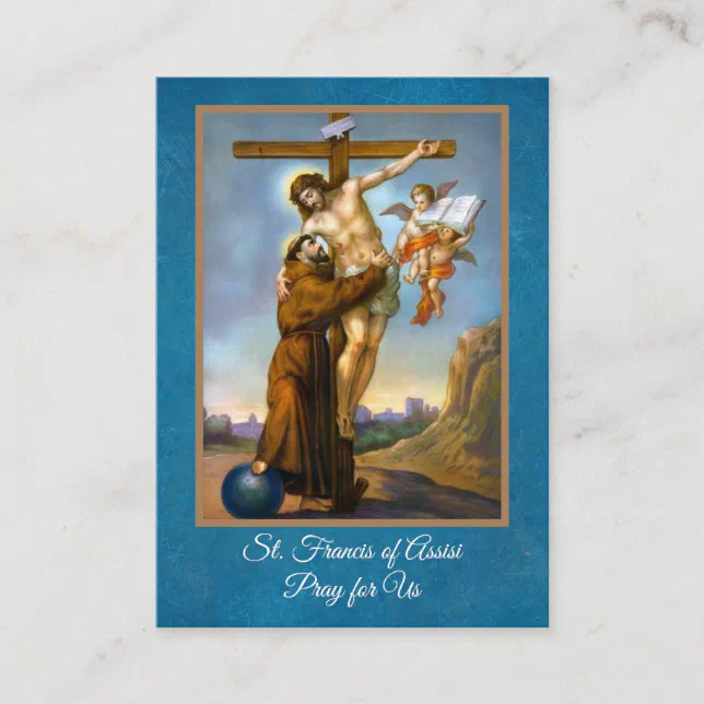 Prayer of St. Francis of Assisi Holy Cards | Zazzle