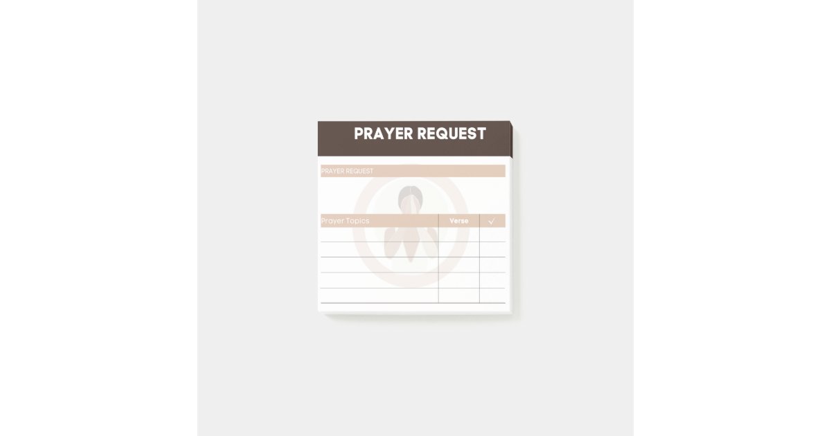 Prayer Request Post-it Note | Zazzle
