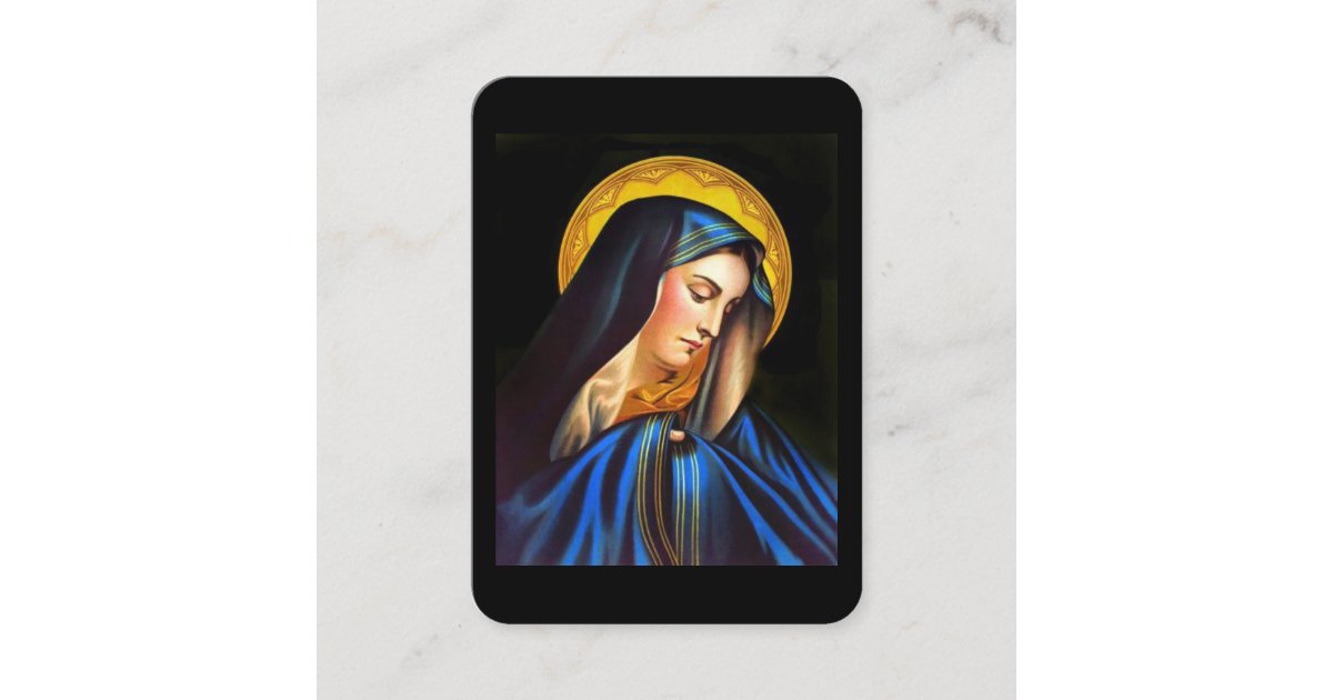Prayer to Mary For a Happy Death Prayer Card | Zazzle