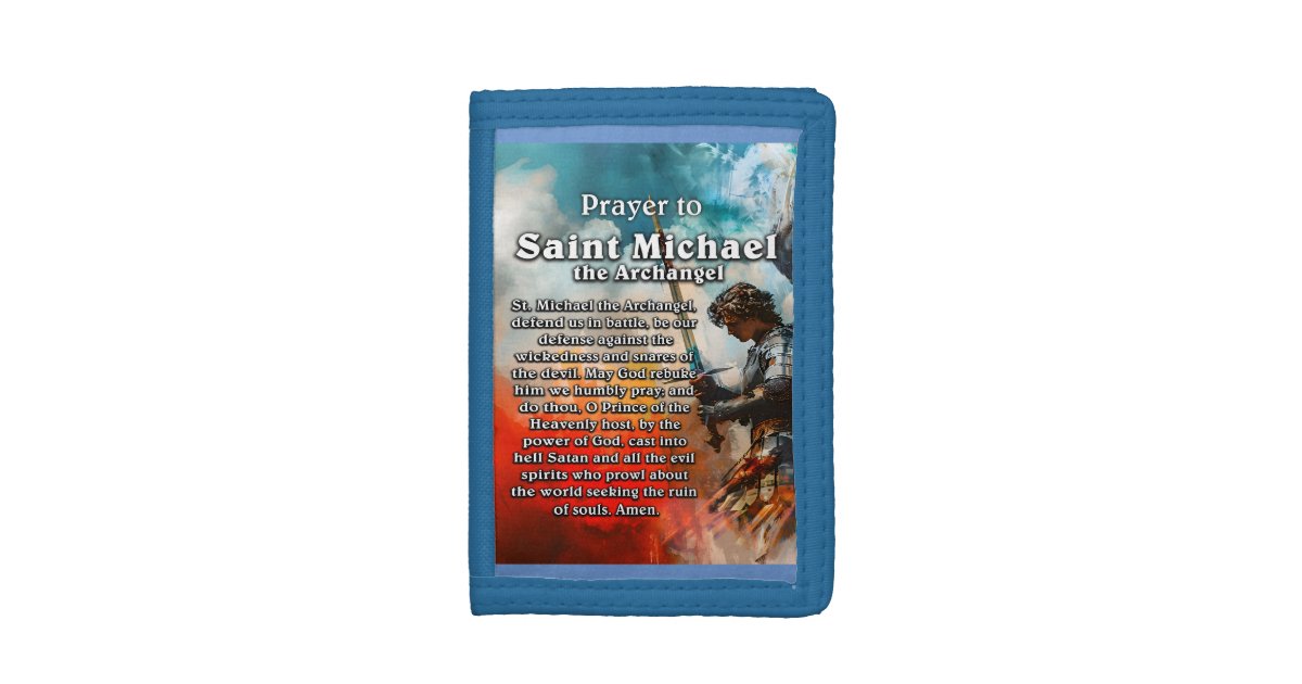 Prayer to Saint Michael the Archangel Trifold Wallet | Zazzle
