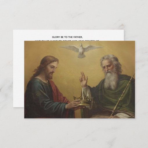 Prayer to the Holy Trinity Prayer Card | Zazzle