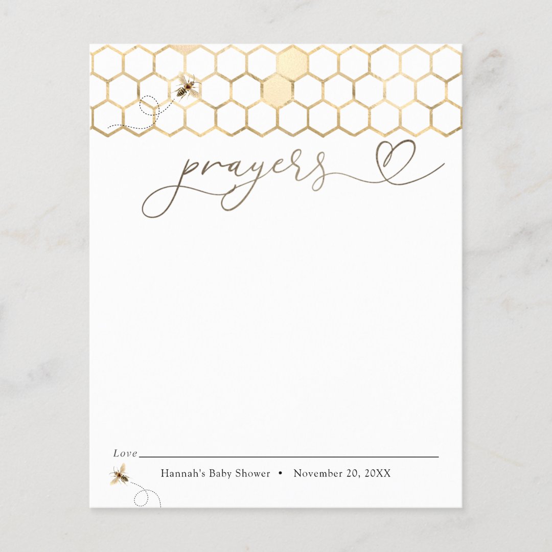 Prayers for Baby Modern Bee | Zazzle