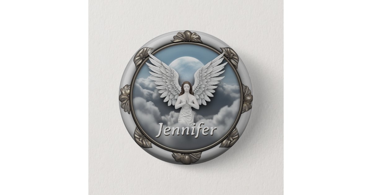 Praying Angel Button | Zazzle