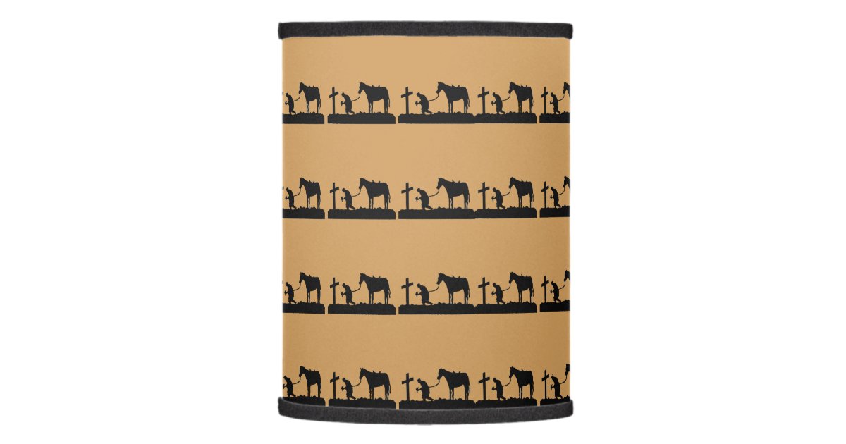 Praying Cowboy At Cross Lamp Shade | Zazzle