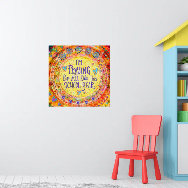 Praying for Students Inspirivity Classroom Student Poster | Zazzle