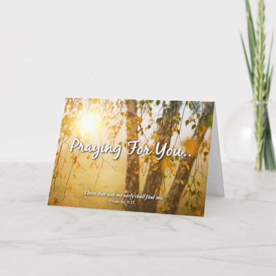 PRAYING FOR YOU - Greeting Card | Zazzle.com