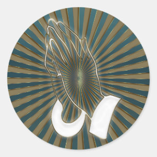 Praying Hands Stickers | Zazzle