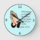 Praying Hands Clock | Zazzle