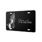 Praying hands license plate | Zazzle