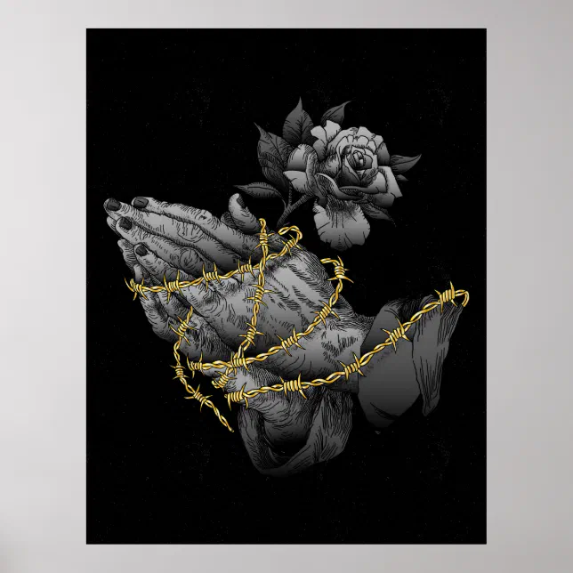 Praying Hands Poster | Zazzle