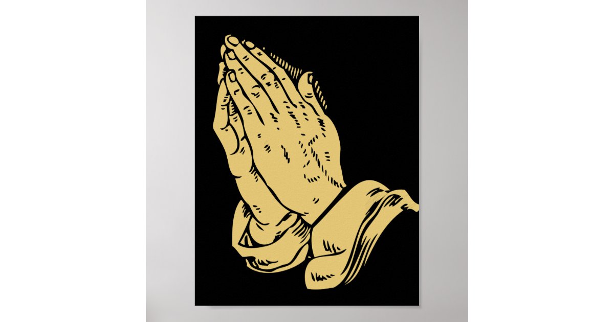 Praying hands poster | Zazzle