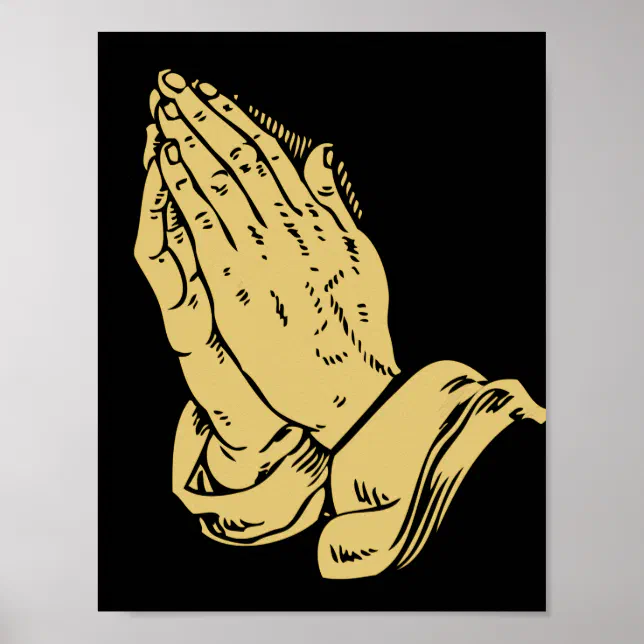 Praying hands poster | Zazzle