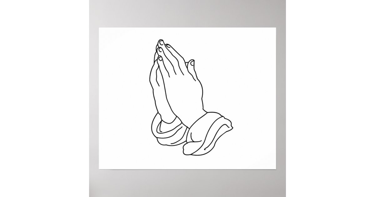 Praying Hands Poster | Zazzle